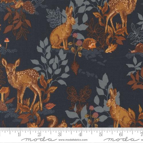 Autumn Forest Woodland Animals Midnight – The Shiplap Quilt Shop LLC