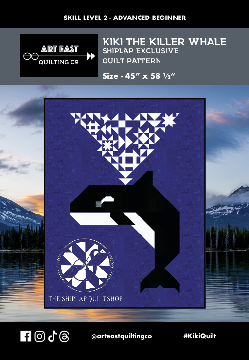 Kiki the Killer Whale Batik Quilt Kit – The Shiplap Quilt Shop LLC