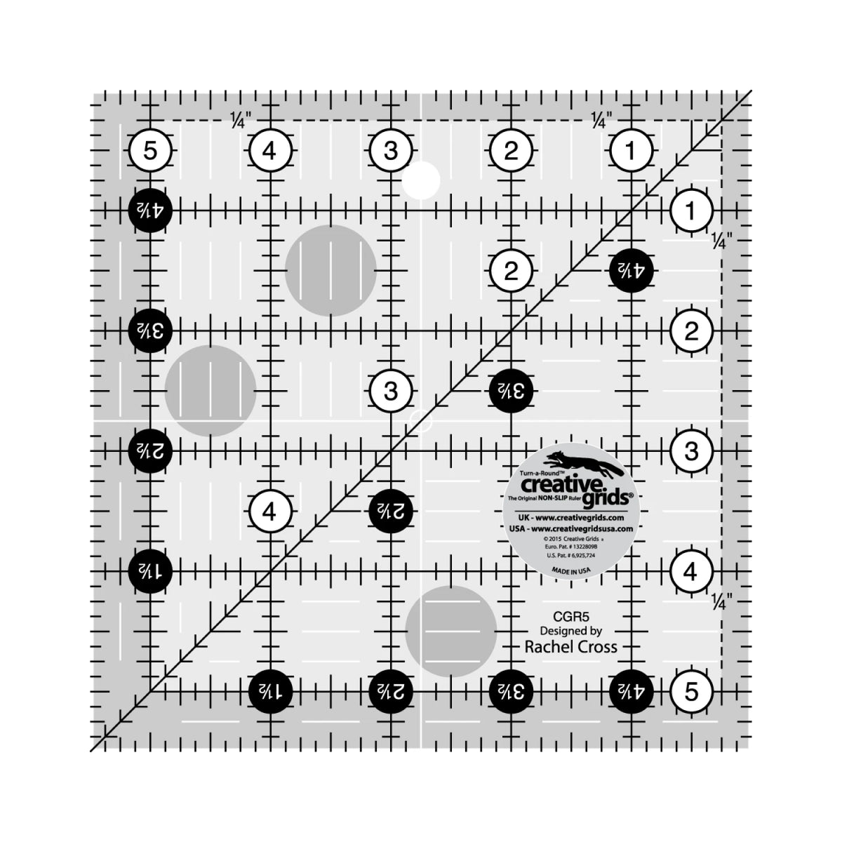 Creative Grids Quilt Ruler 5-1/2" Square – The Shiplap Quilt Shop LLC