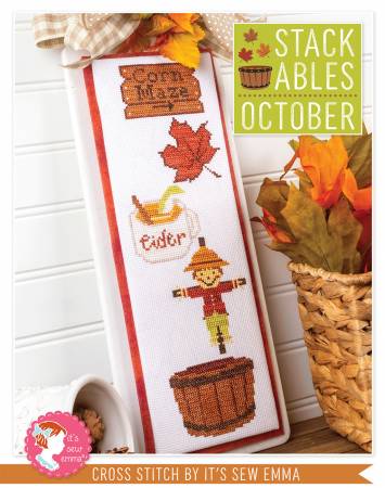 Stackables October Cross Stitch Pattern – The Shiplap Quilt Shop LLC