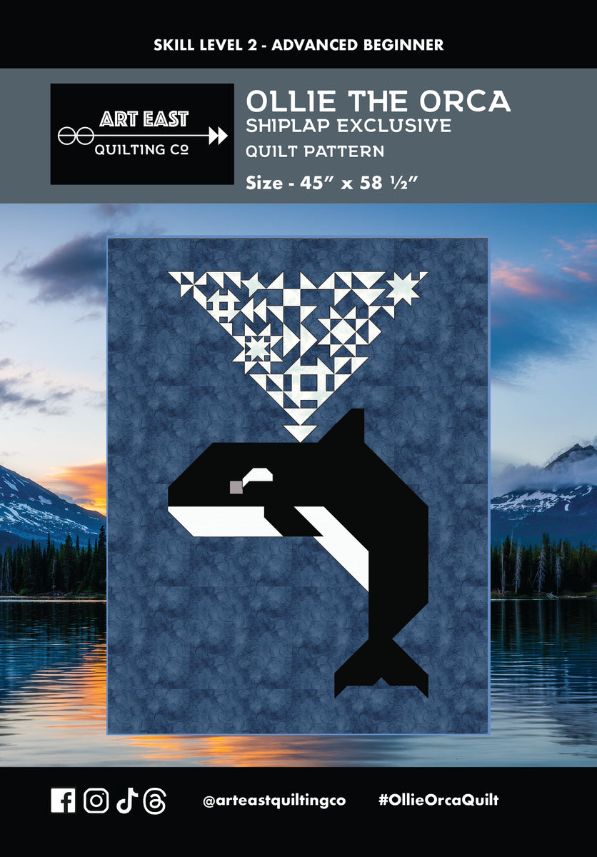 Ollie the Orca Pattern – The Shiplap Quilt Shop LLC
