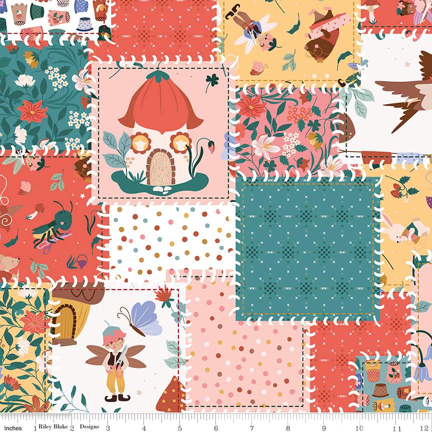 Thimbelina & the Sewing Fairies Handsewn Patchwork Multi – The Shiplap ...