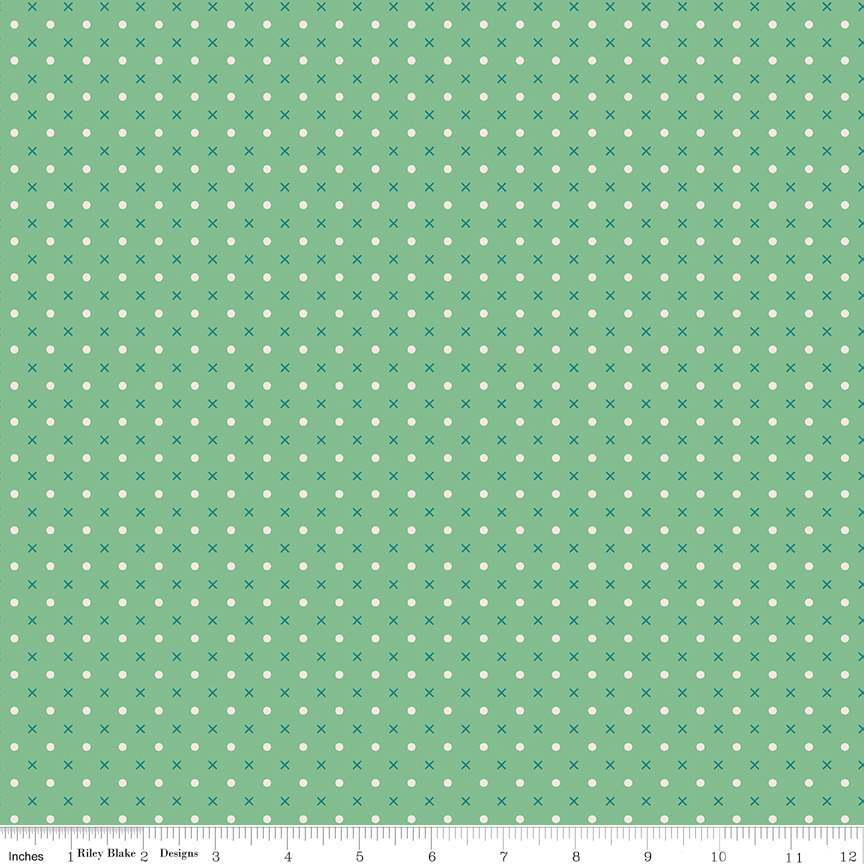 Bee Dots Mary Leaf – The Shiplap Quilt Shop LLC